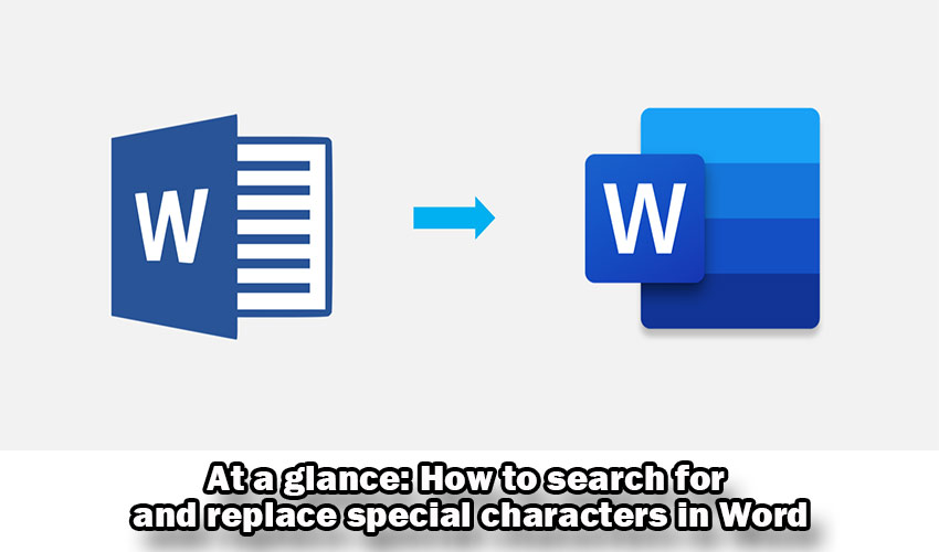How To Find And Replace Words And Special Characters In Word renci